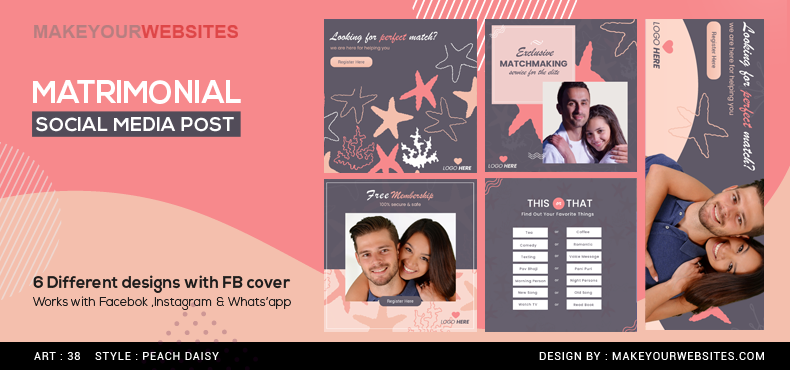 5 Type of Social Media Post for Matrimony Website - MakeYourWebsites.com